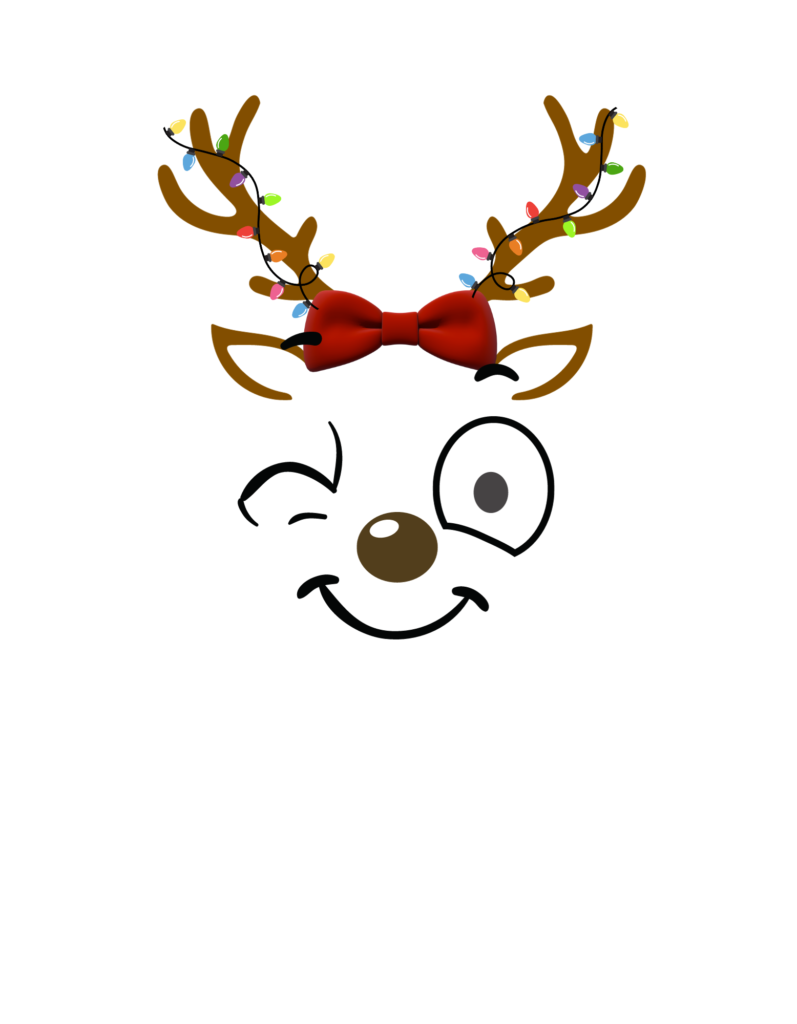 Christmas Reindeer Faces SVG PNG Bundle, Girl Reindeer SVG, Boy ...