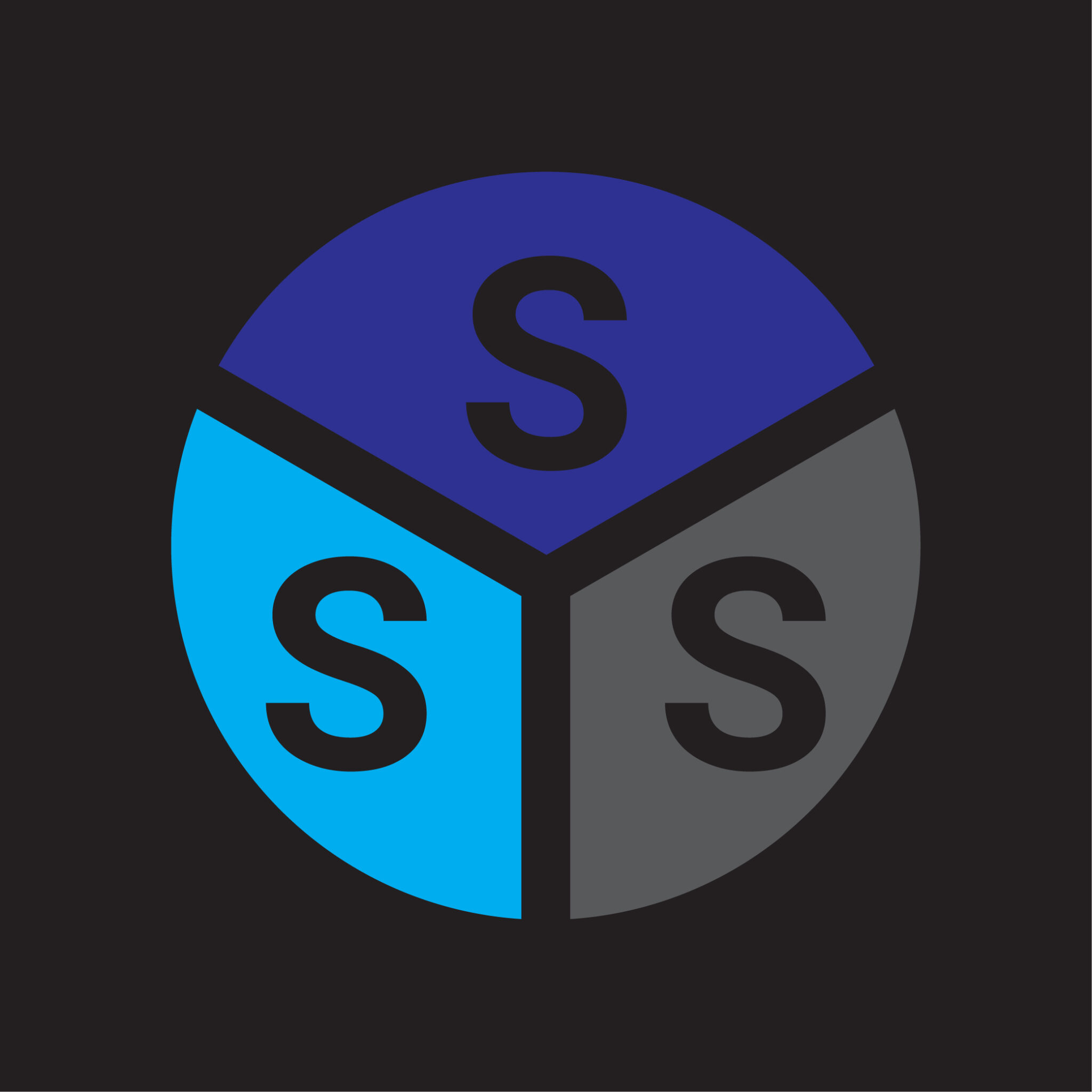 Letter SSS Logo or Icon Design Vector Image - MasterBundles