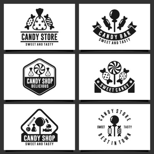 21 Candy shop logo design collection - $15 - MasterBundles