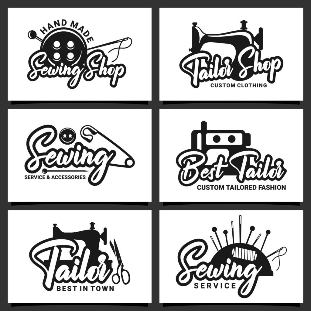 21 Tailor shop logo design collection - $15 - MasterBundles