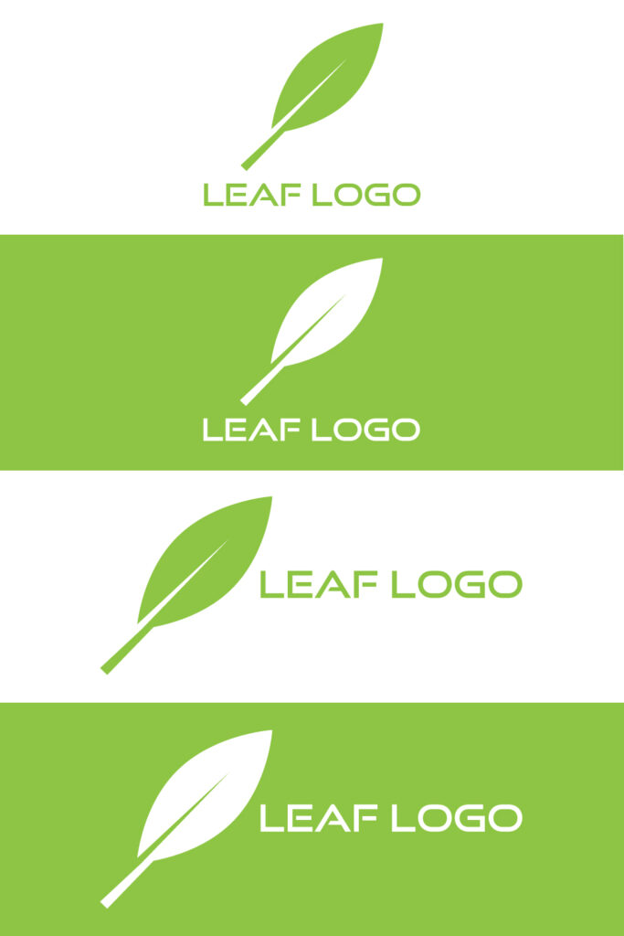 Green leaf logo, Simple leaf logo, Modern leaf logo, Creative leaf logo ...
