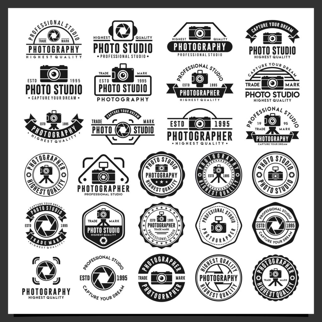 27 Photography logo design collection - $16 - MasterBundles