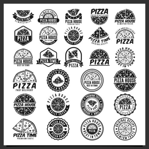 27 Pizza logo design collection - $16 - MasterBundles