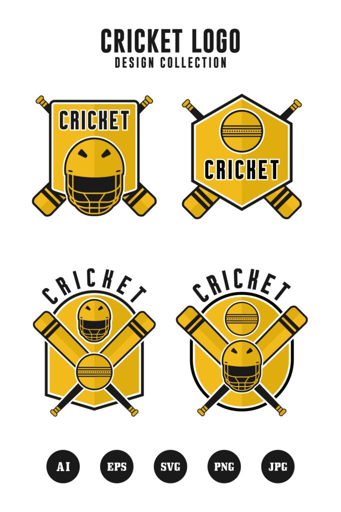 4 Cricket logo collection - $4 - MasterBundles