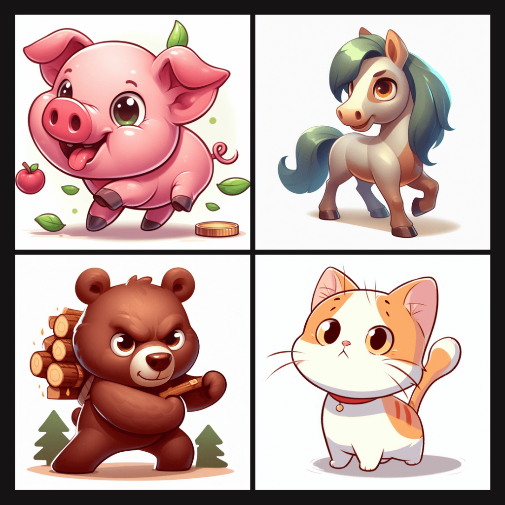 Basic animated animals pack - MasterBundles