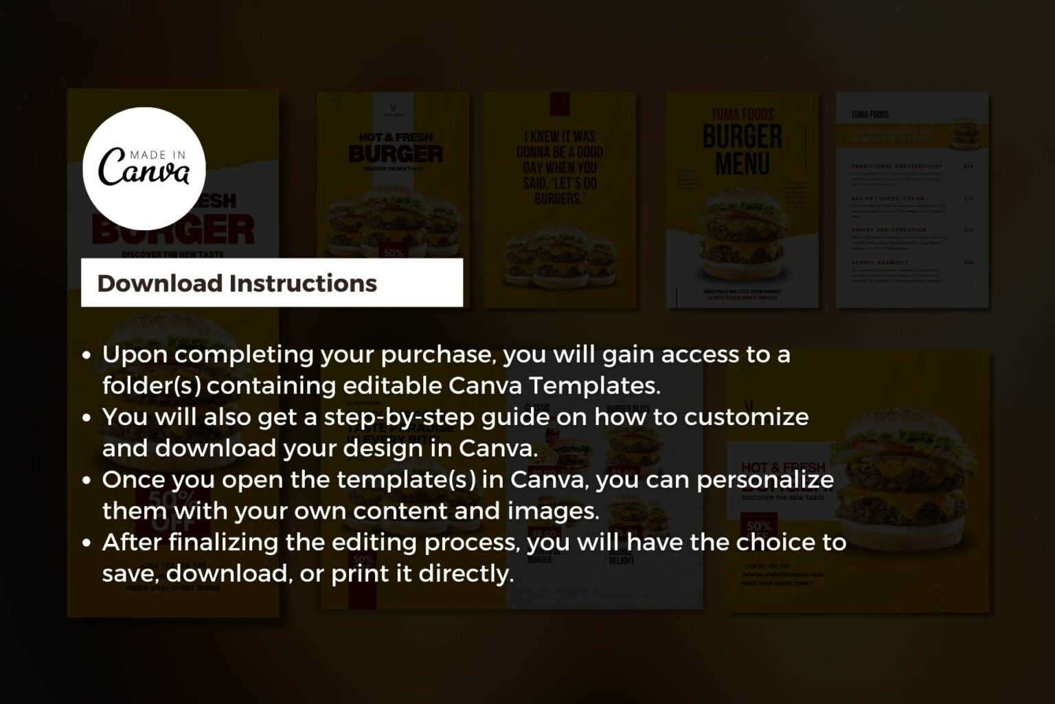 Burger Templates Design Bundle - MasterBundles