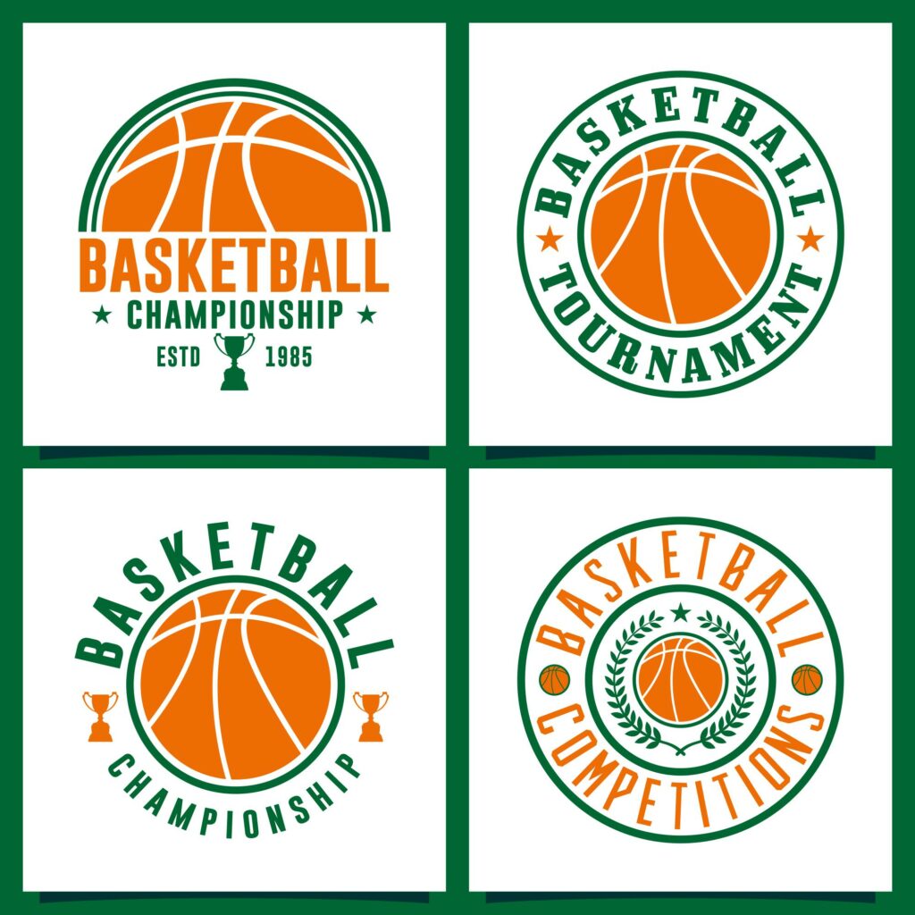 8 Basketball logo design collection - MasterBundles