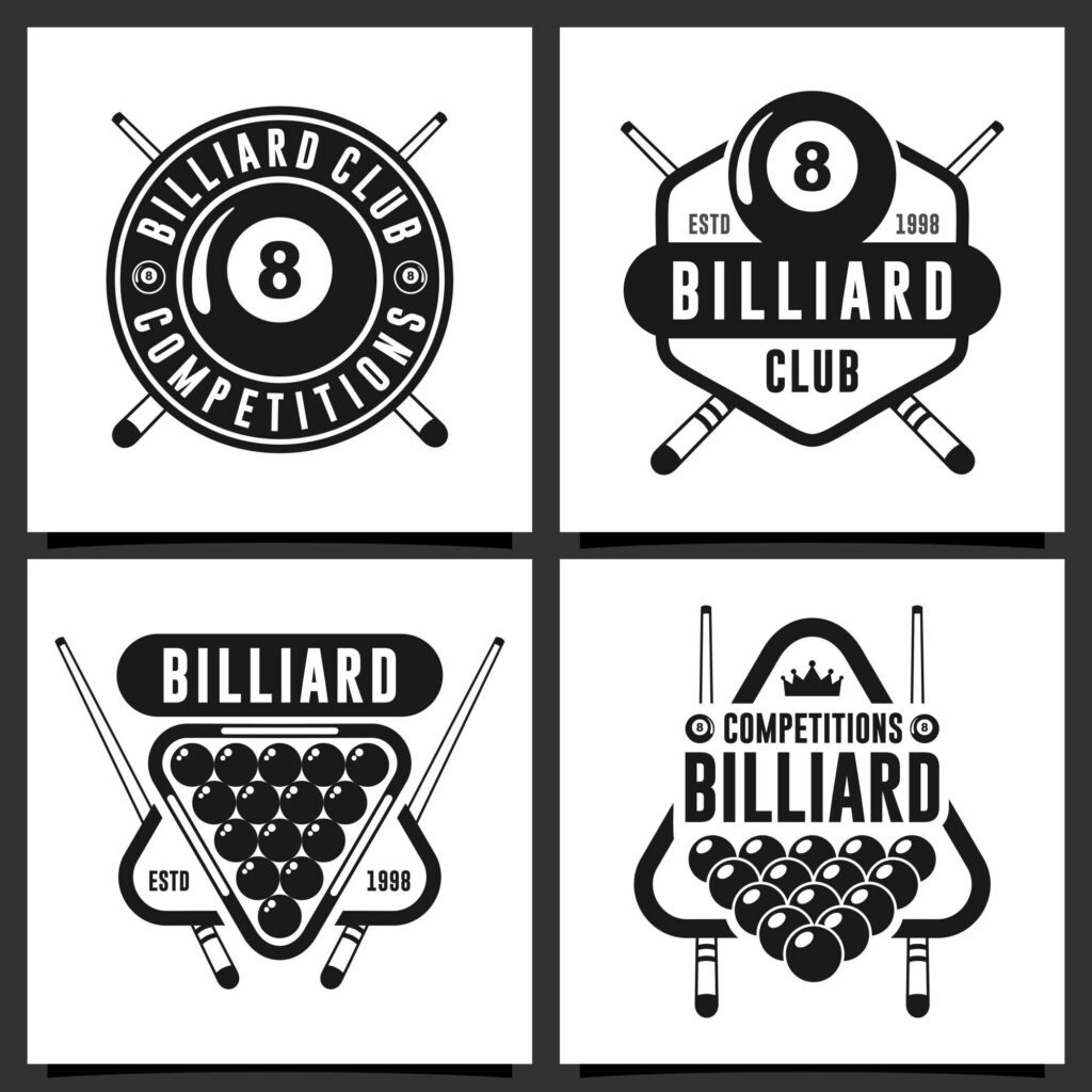 8 Billiard logo design collection - $12 - MasterBundles