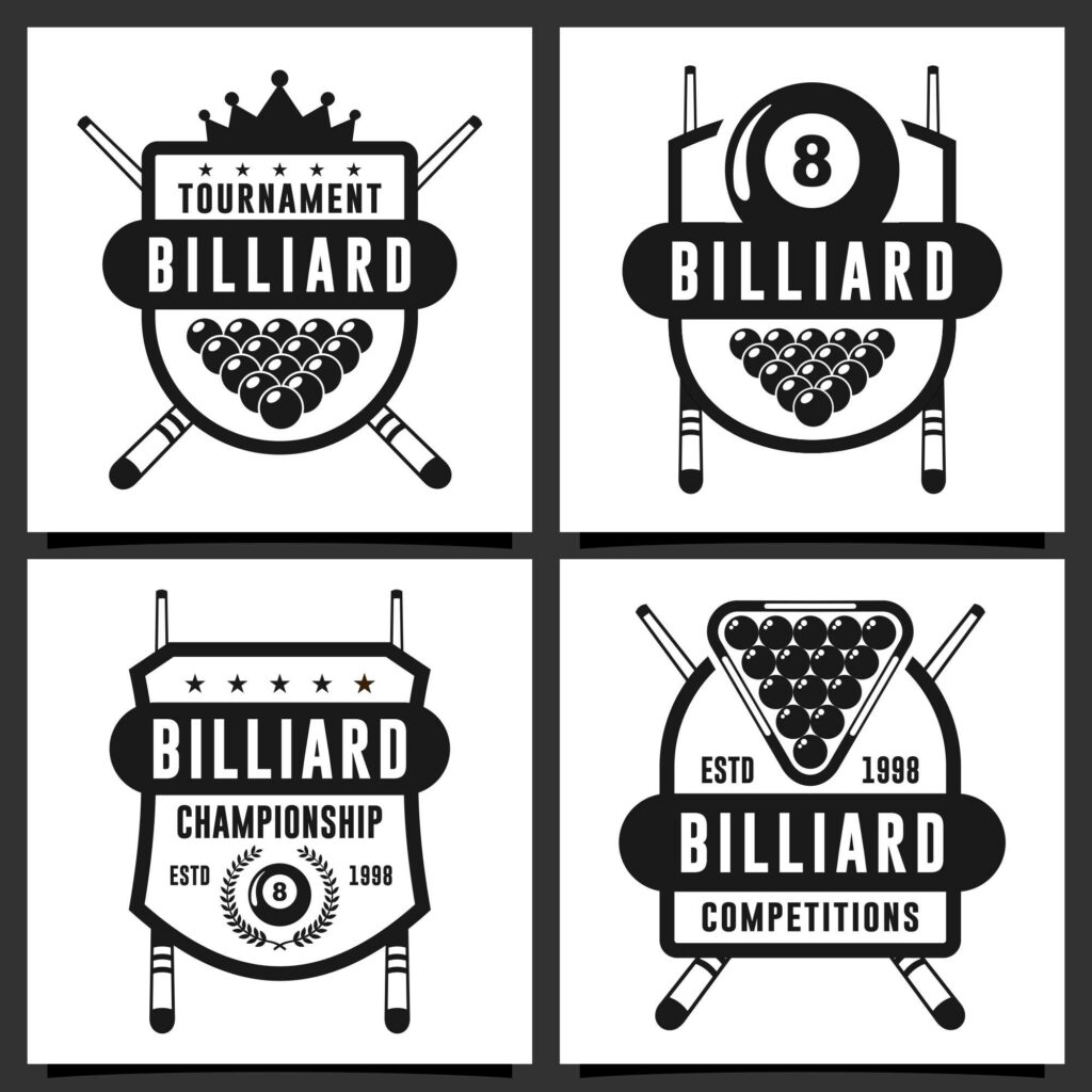 8 Billiard logo design collection - $12 - MasterBundles