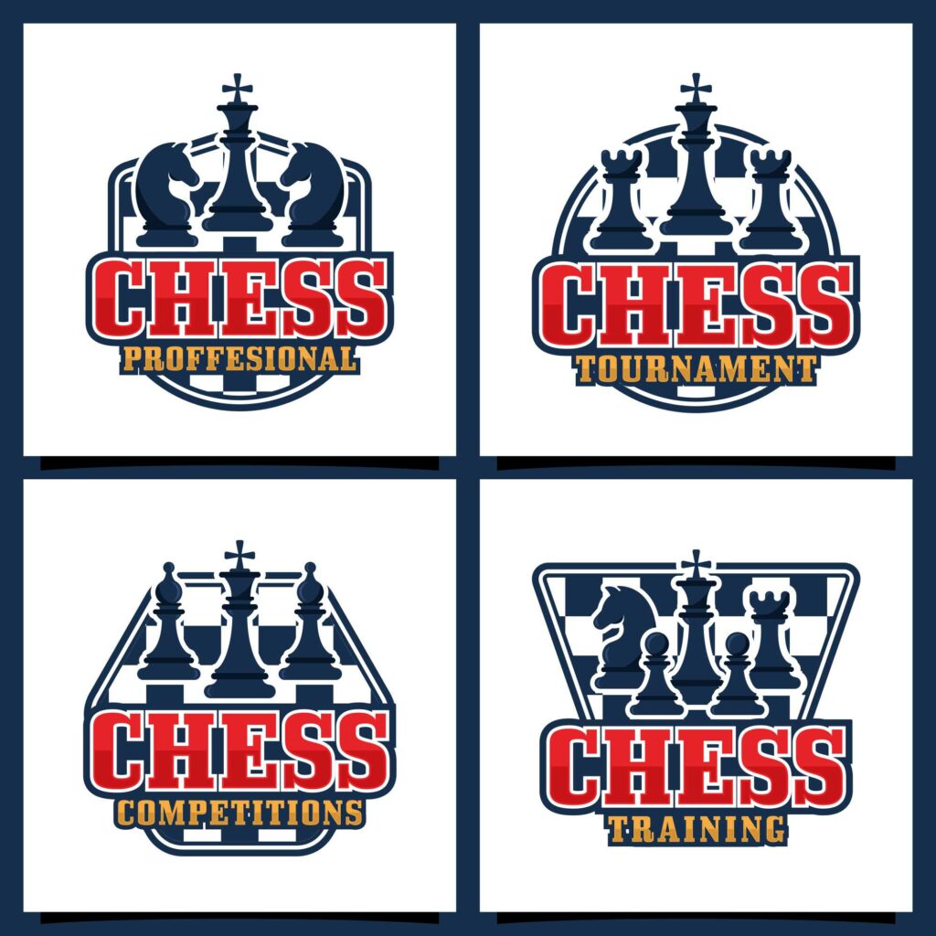 8 Chess logo design collection - $10 - MasterBundles