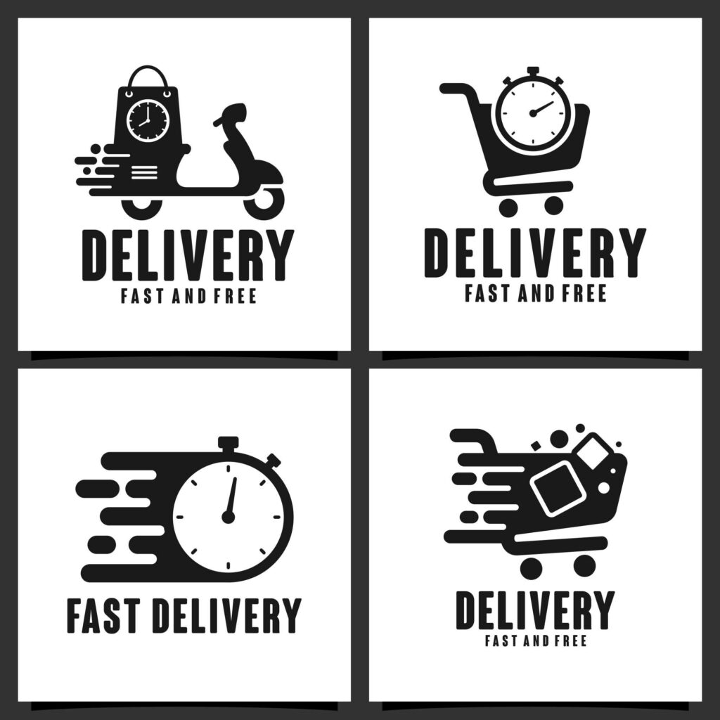 8 Delivery logo design collection - $8 - MasterBundles