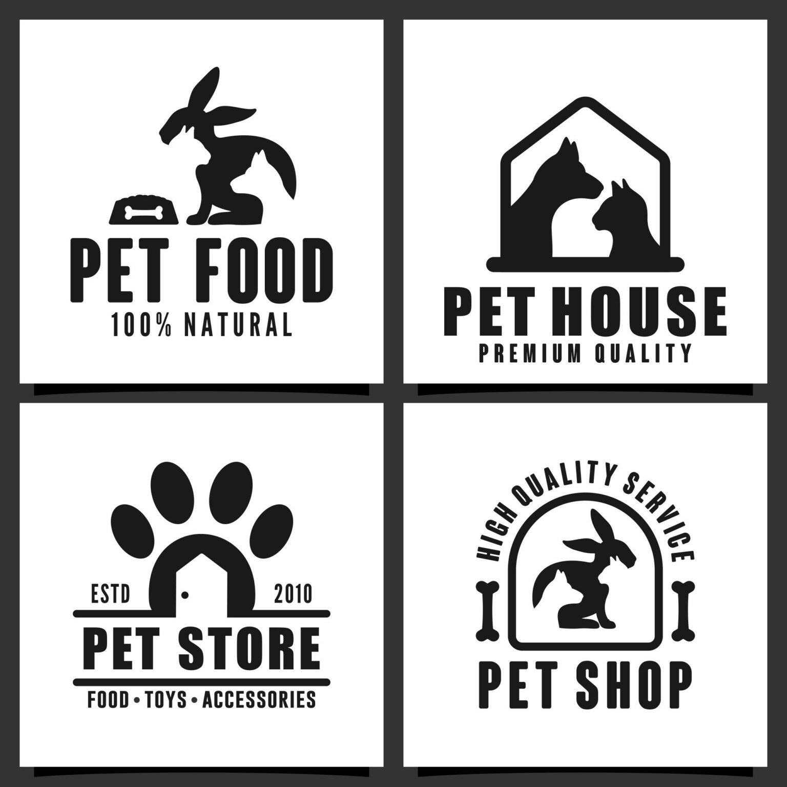 9 Pet Shop design logo collection - MasterBundles
