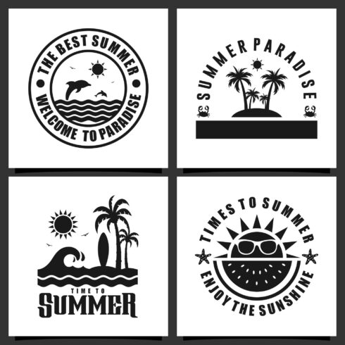 9 Summer logo design collection - MasterBundles