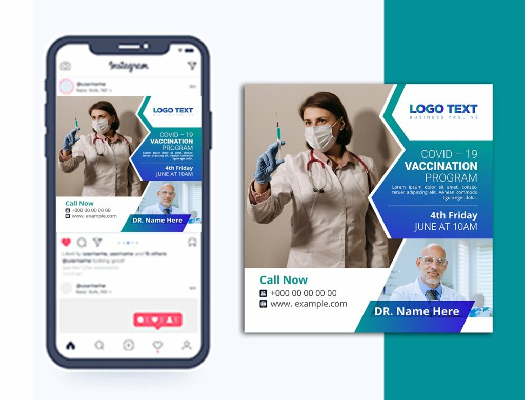 Covid-19 Vaccination Program Social - MasterBundles