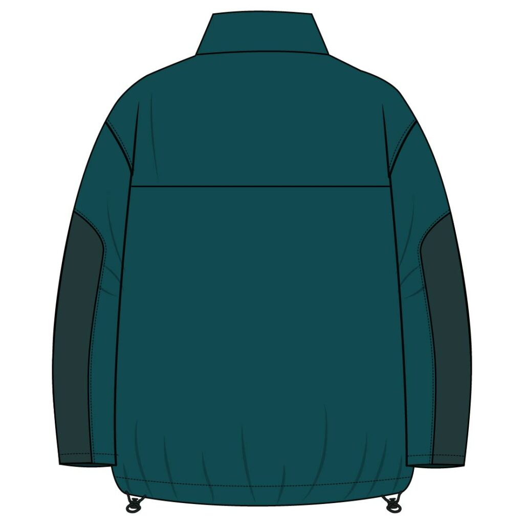 DROP SHOULDER - REVERSIBLE JACKET WITH MIXED FBRICS (MEN'S) - MasterBundles