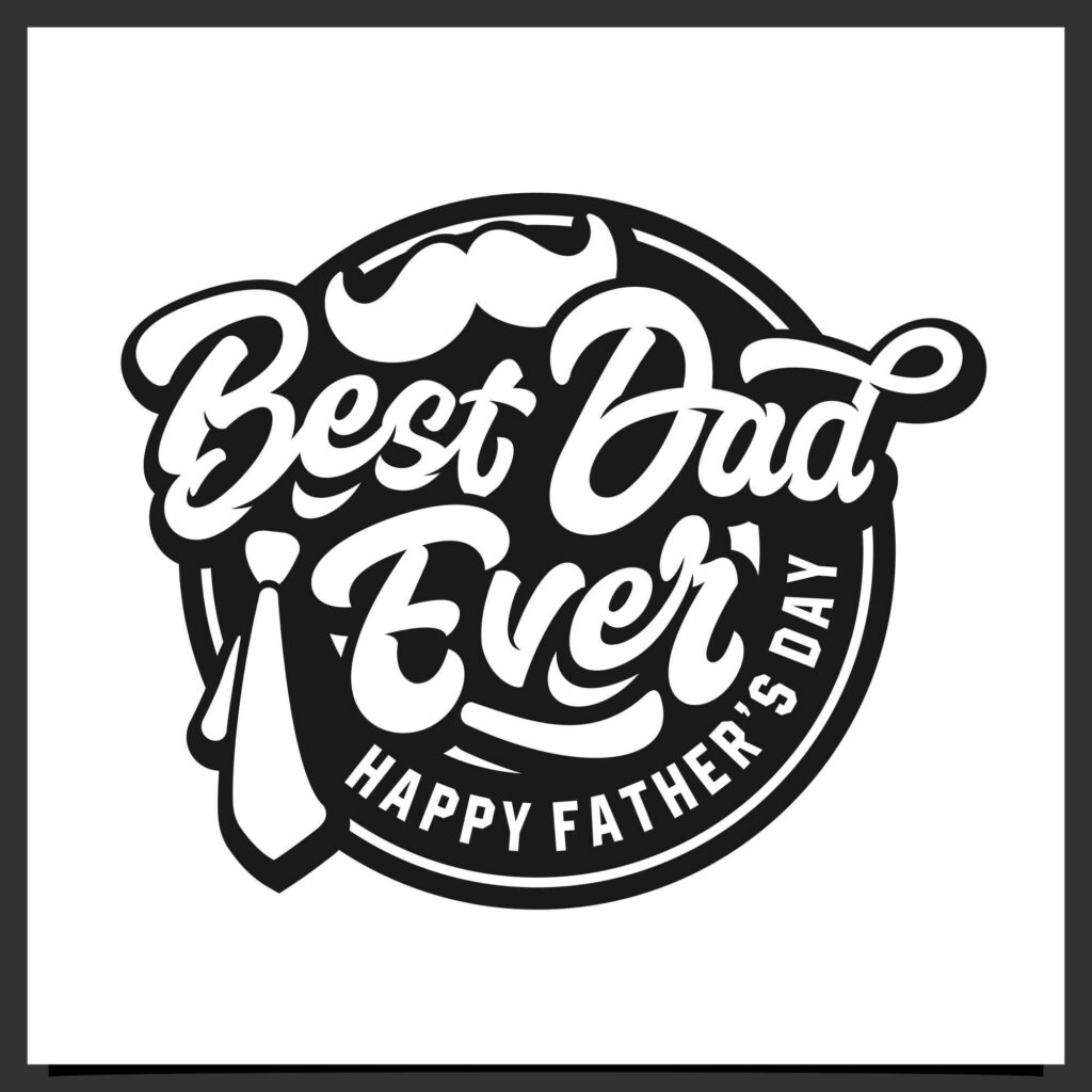 Best dad ever happy father's day vector design - $4 - MasterBundles