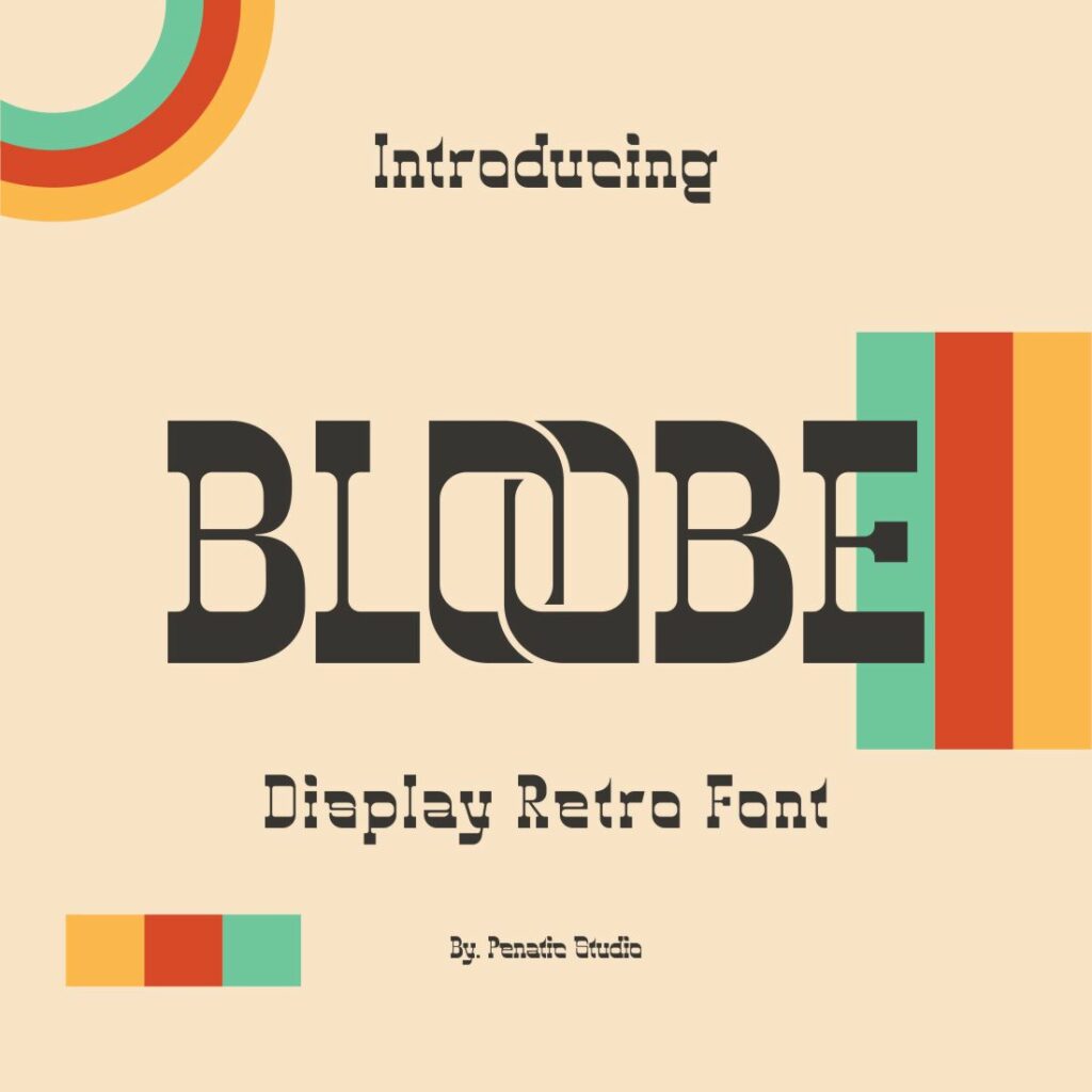 Bloobe _ Display Retro Font - MasterBundles