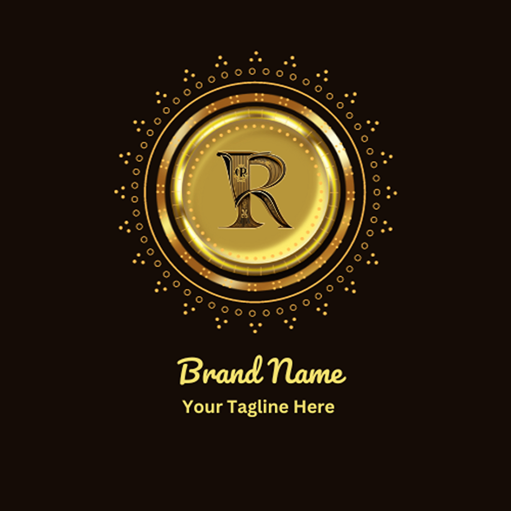 R - Luxury Letter Logo Design Template - MasterBundles