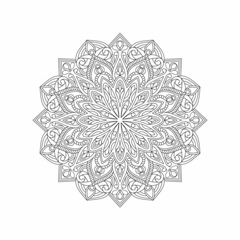 Bundle of 10 Cosmic Delight Mandala Coloring Book Pages. - MasterBundles