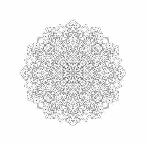 Bundle of 10 Cosmic Delight Mandala Coloring Book Pages. - MasterBundles