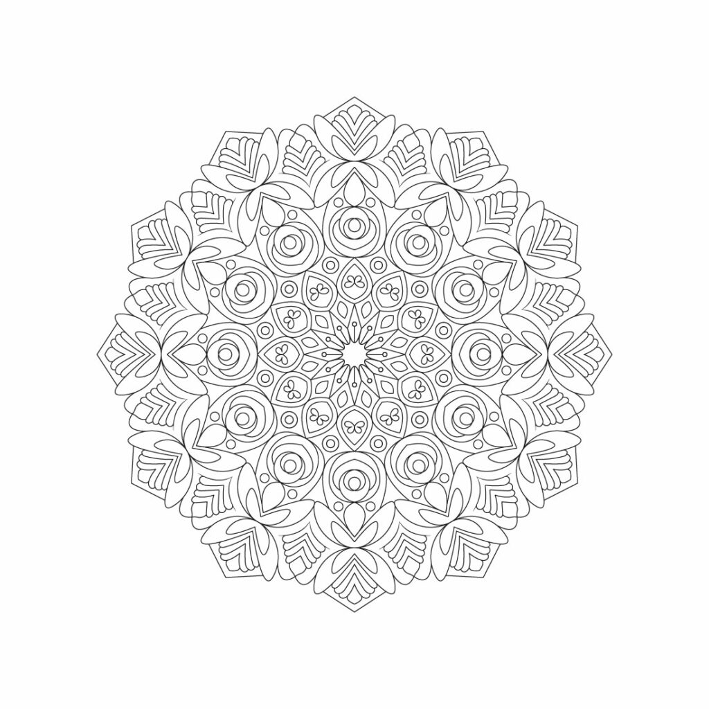 Bundle of 10 Fantasy Mandala for KDP Coloring Book interior Pages ...