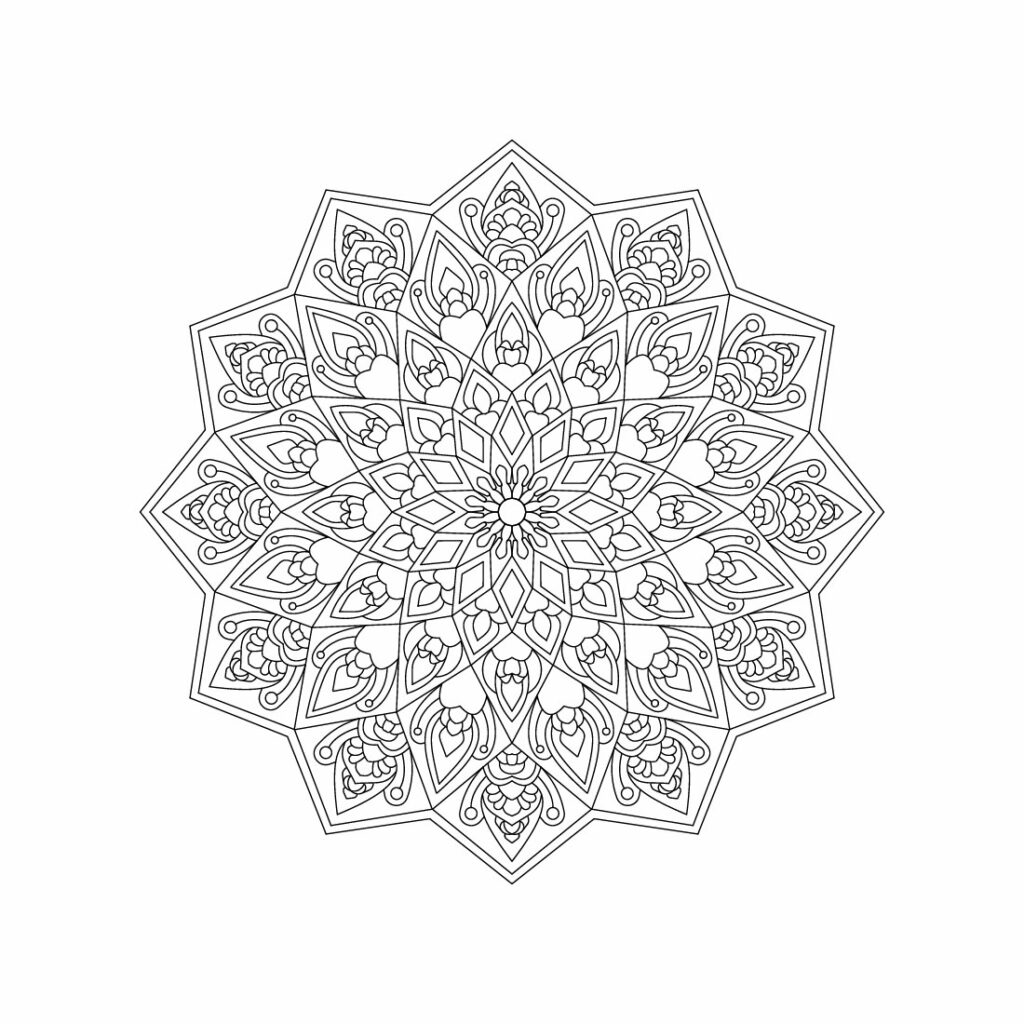 Bundle of 10 Fantasy Mandala for KDP Coloring Book interior Pages ...