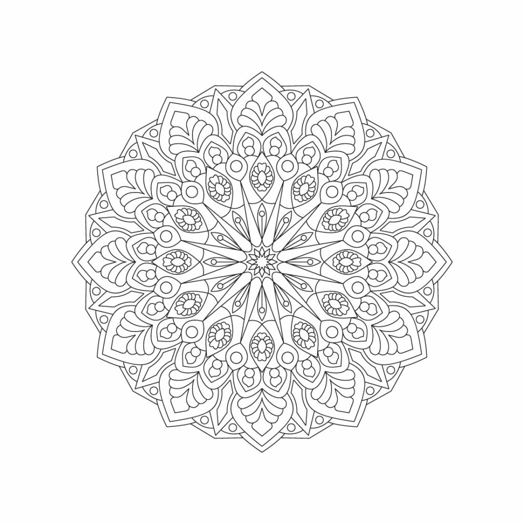 Bundle of 10 Fantasy Mandala for KDP Coloring Book interior Pages ...