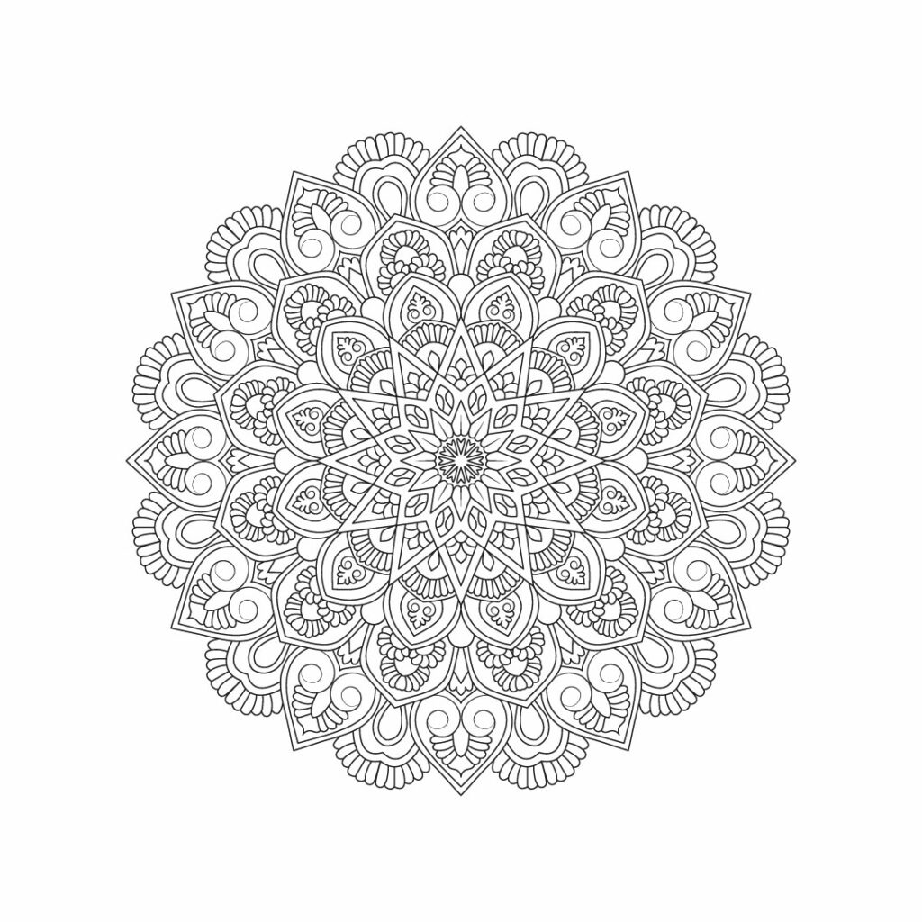 Bundle of 10 Fantasy Mandala for KDP Coloring Book interior Pages ...