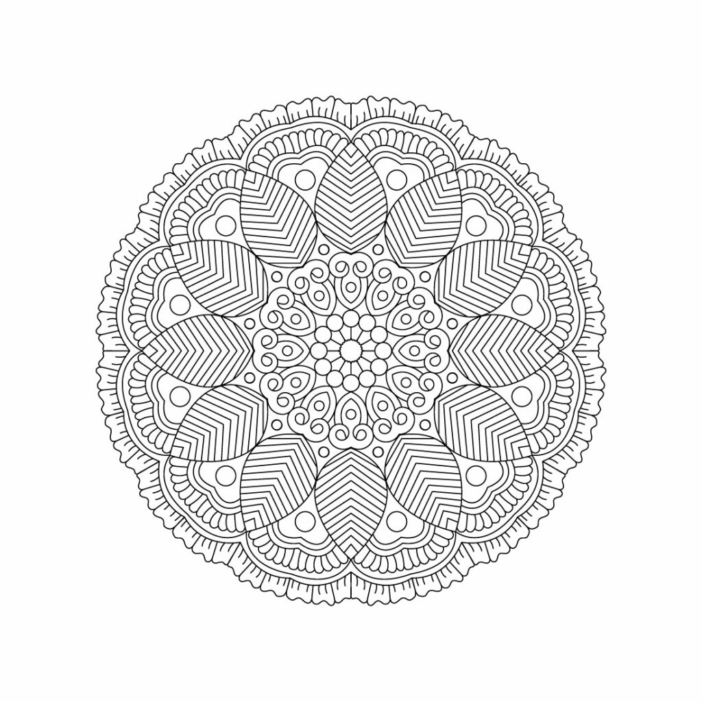 Bundle of 10 Fantasy Mandala for KDP Coloring Book interior Pages ...
