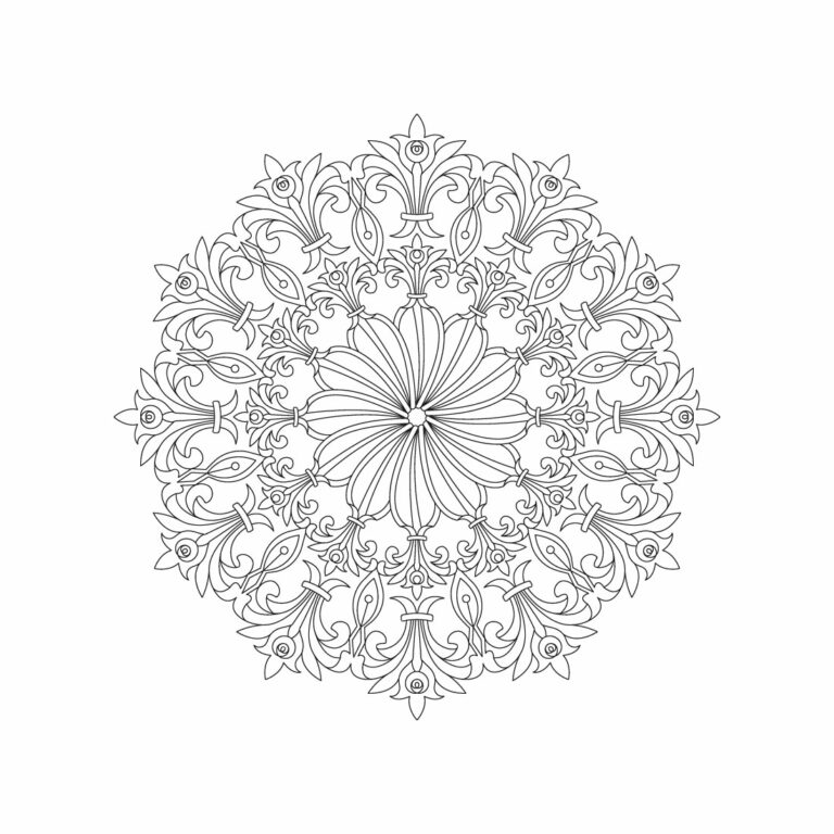 Bundle of 10 Inner Peace Mandala Coloring Book Pages - MasterBundles