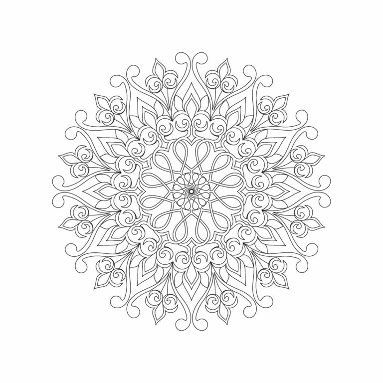 Bundle of 10 Inner Peace Mandala Coloring Book Pages - MasterBundles