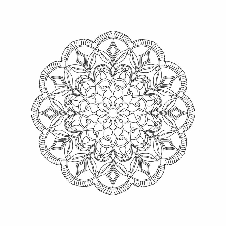 Bundle of 10 Inner Peace Mandala Coloring Book Pages - MasterBundles