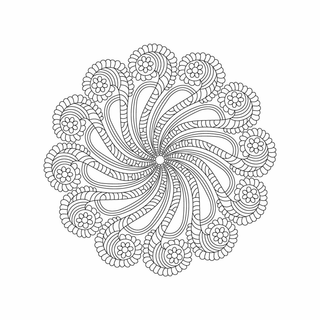 Bundle of 10 Tranquillity Mandala for KDP Colouring Book interior Pages ...