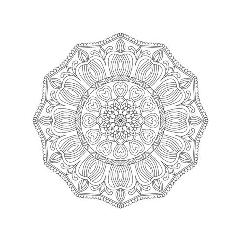 Bundle of 10 Peaceful Mandala Coloring Book Pages. - MasterBundles