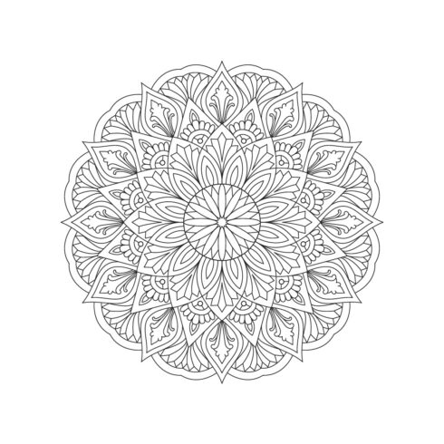 Bundle of 10 Peaceful Mandala Coloring Book Pages. - MasterBundles