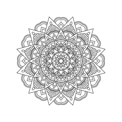 Bundle of 10 Peaceful Mandala Coloring Book Pages. - MasterBundles