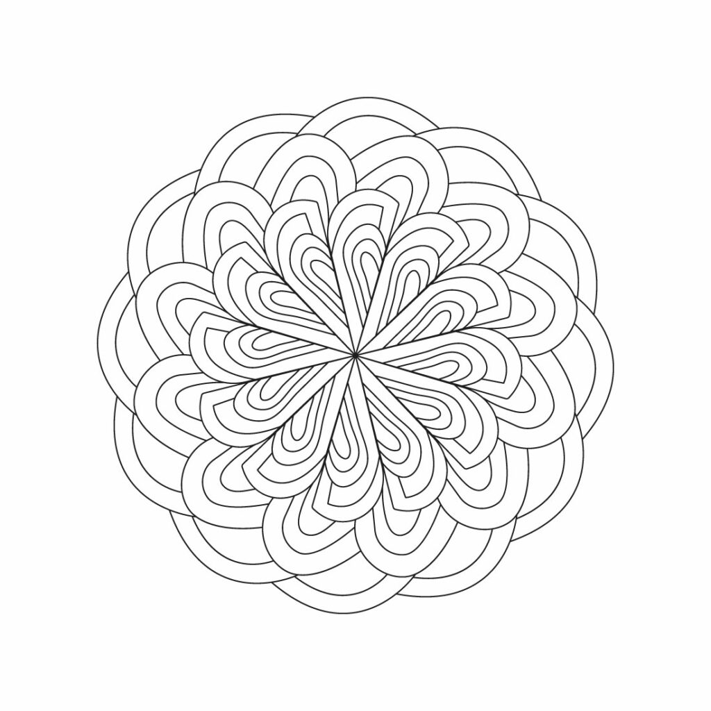 Bundle of 10 Peaceful Patterns Mandala for KDP Colouring Book interior ...
