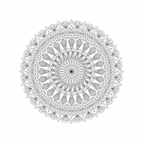 Bundle of 10 Spiritual Style Mandala Coloring Book Pages. - MasterBundles