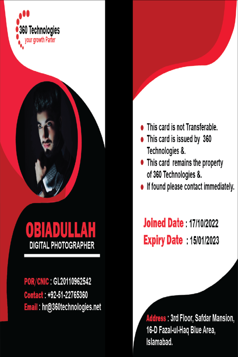 Employee Card design - MasterBundles