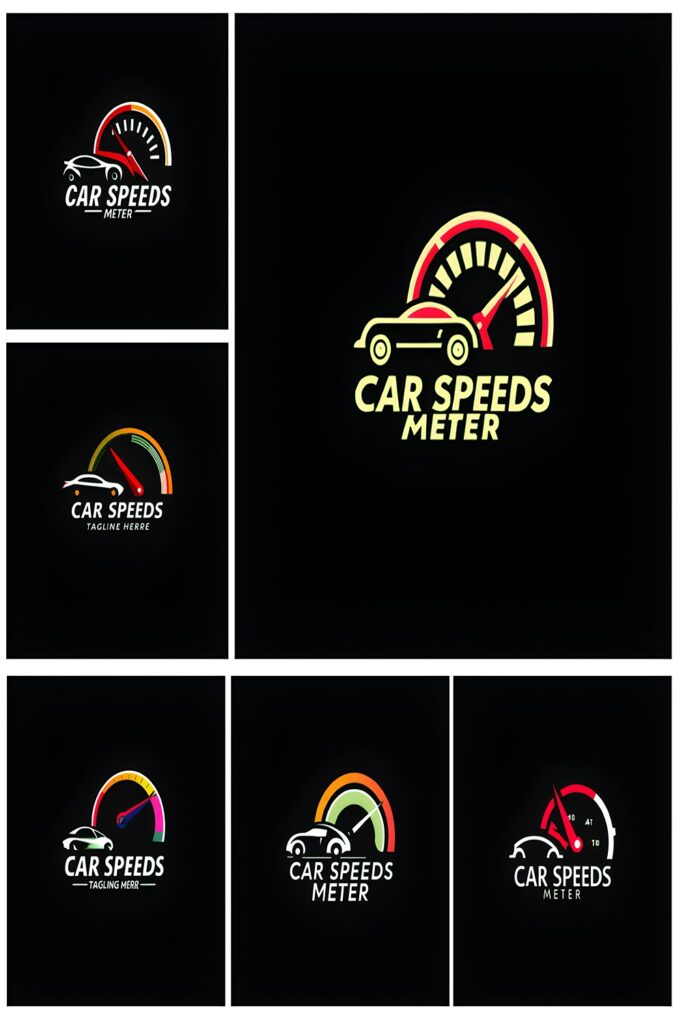 Car - Speeds Meter Logo Design Template, Car - Speeds Meter Vector Logo ...