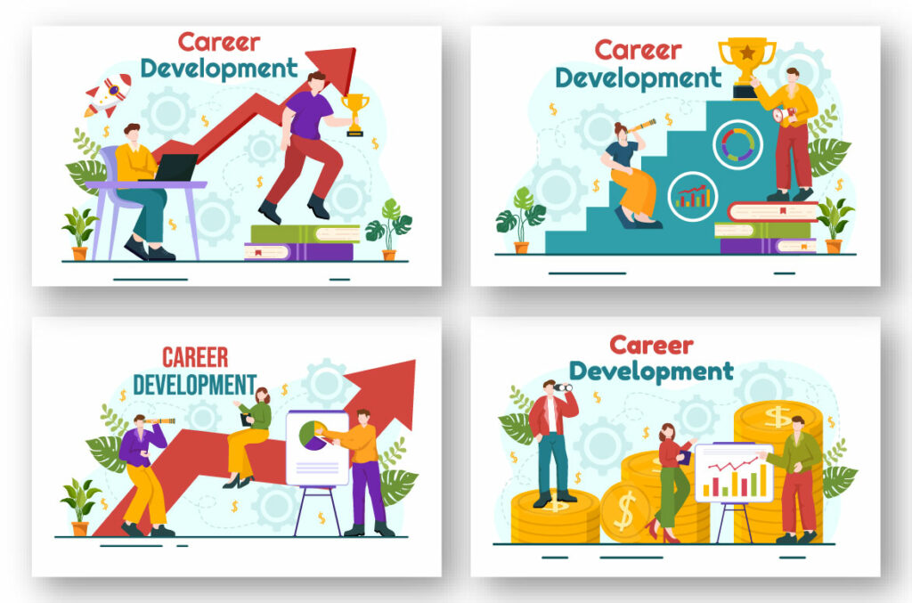 12 Career Development Illustration - MasterBundles