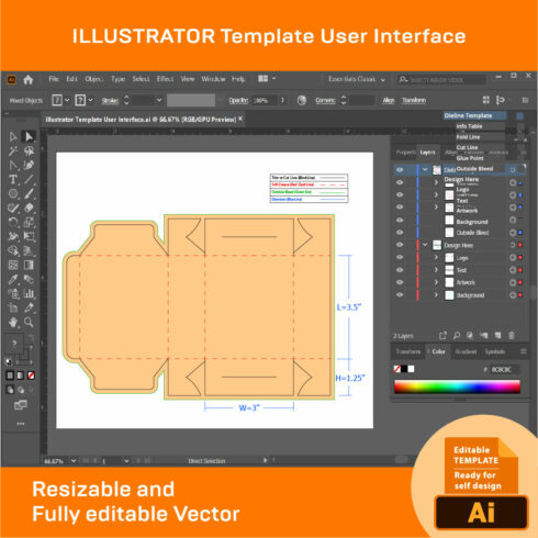 Classic Box, Storage Box, Shipping Box, Dieline Template - MasterBundles