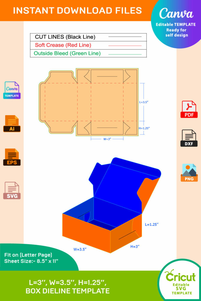 Classic Box, Storage Box, Shipping Box, Dieline Template - MasterBundles