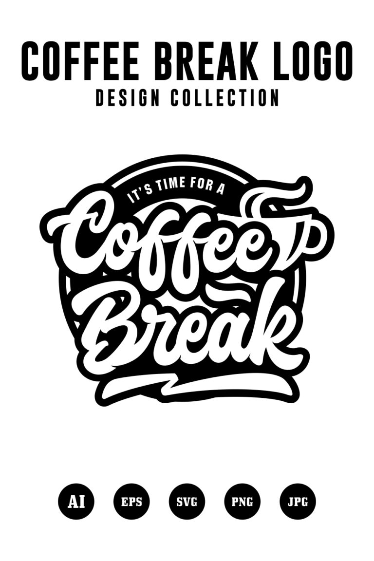Coffee break vector logo design - $4 - MasterBundles