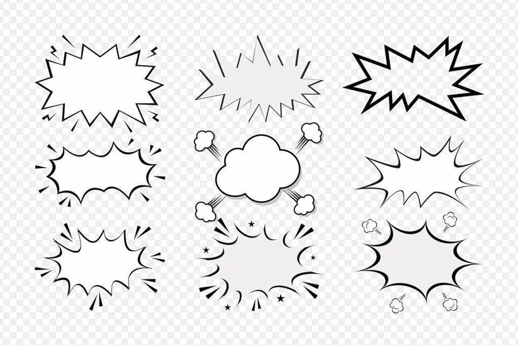 Vector Comic Book Shape Bundle - MasterBundles