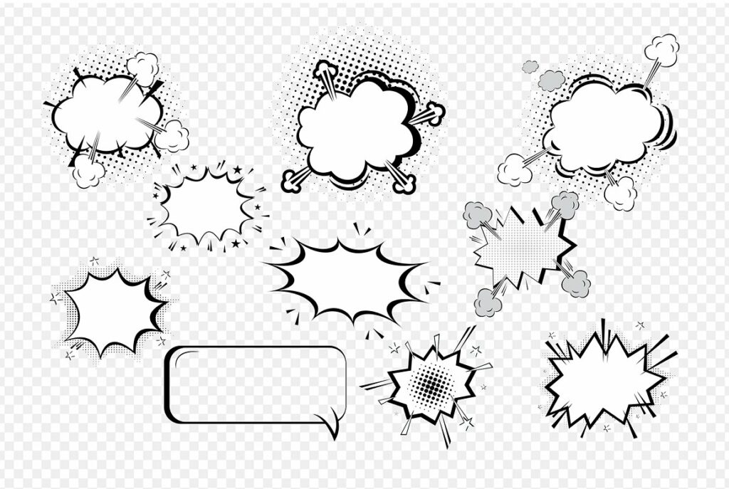 Vector Comic Book Shape Bundle - MasterBundles