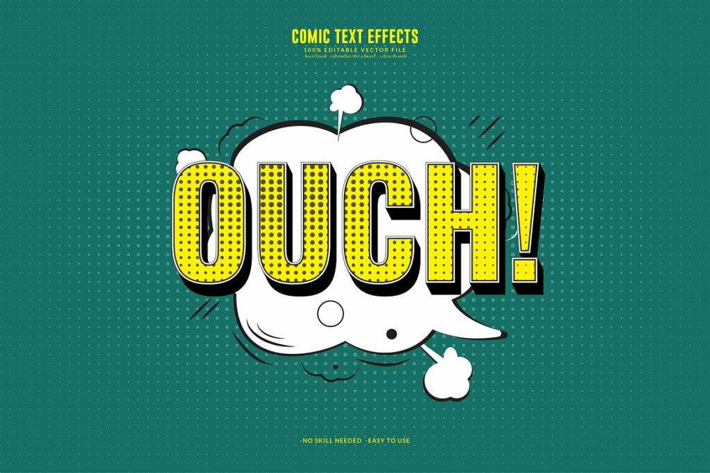 Comic Book Editable Text Effect - MasterBundles