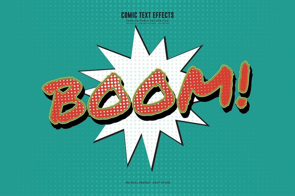 Comic Book Editable Text Effect - MasterBundles