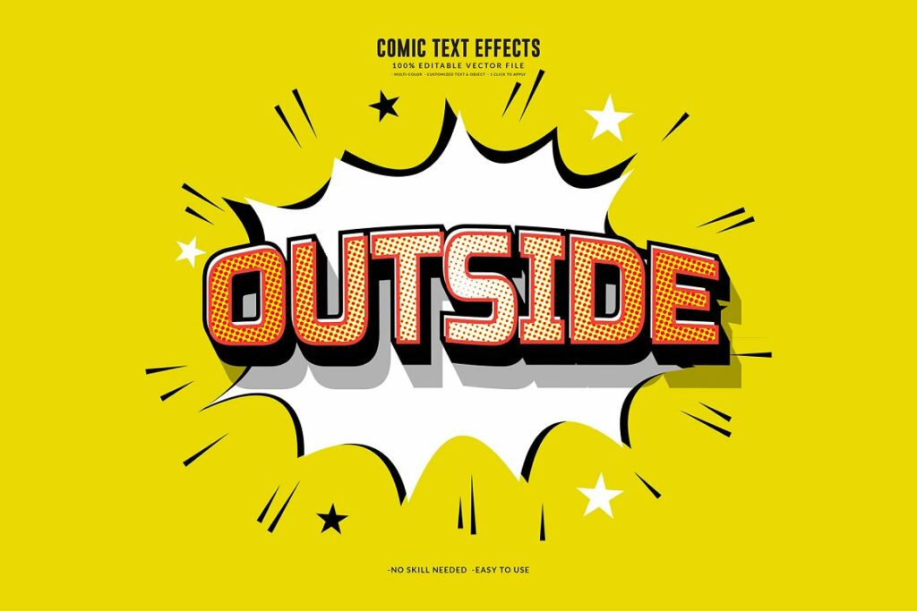 Comic Book Editable Text Effect - MasterBundles