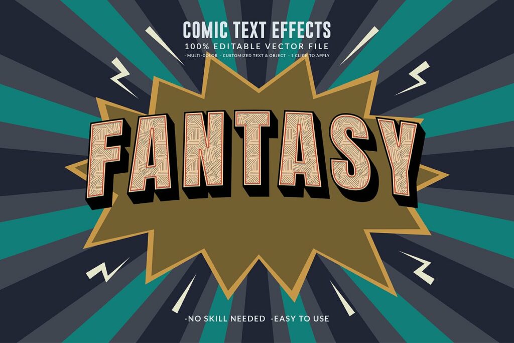 Comic Book Editable Text Effect - MasterBundles